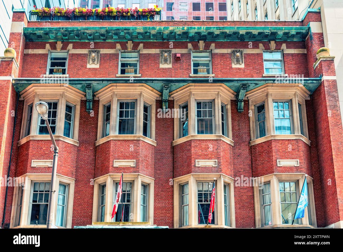Toronto, Canada - August 14, 2024: Colonial architecture in the ...