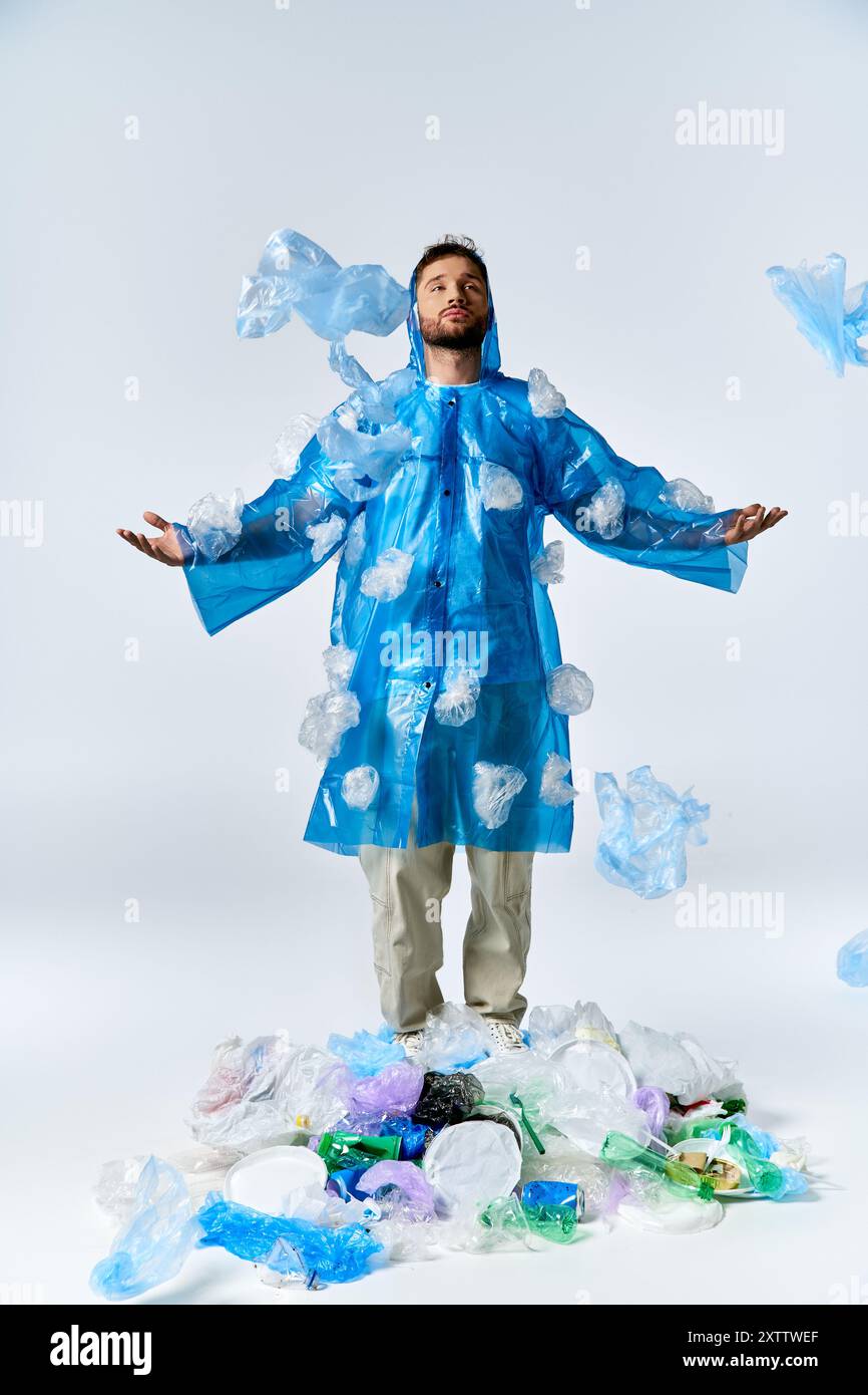Plastic raincoat hi-res stock photography and images - Alamy