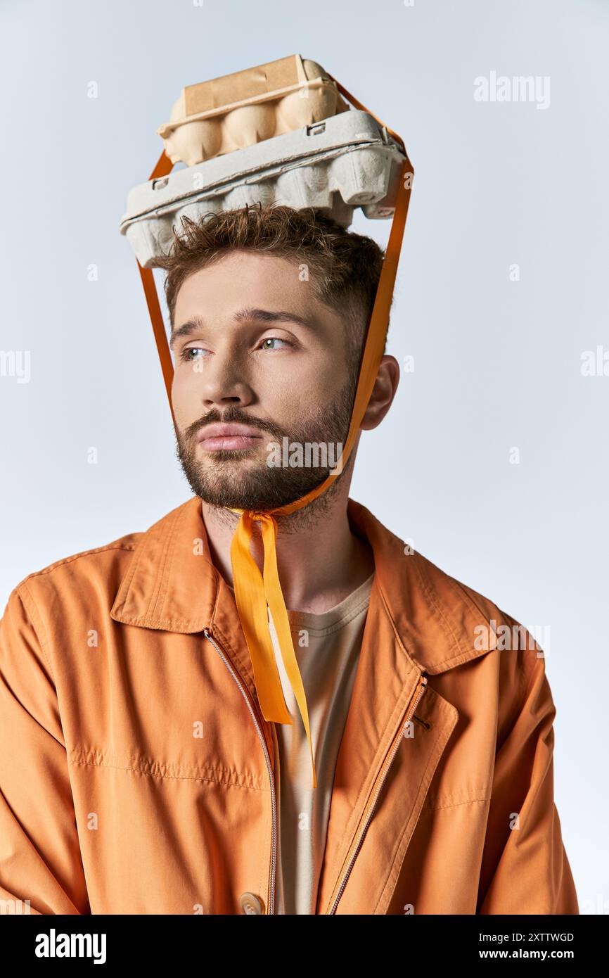 Man beard wears jacket hi-res stock photography and images - Alamy