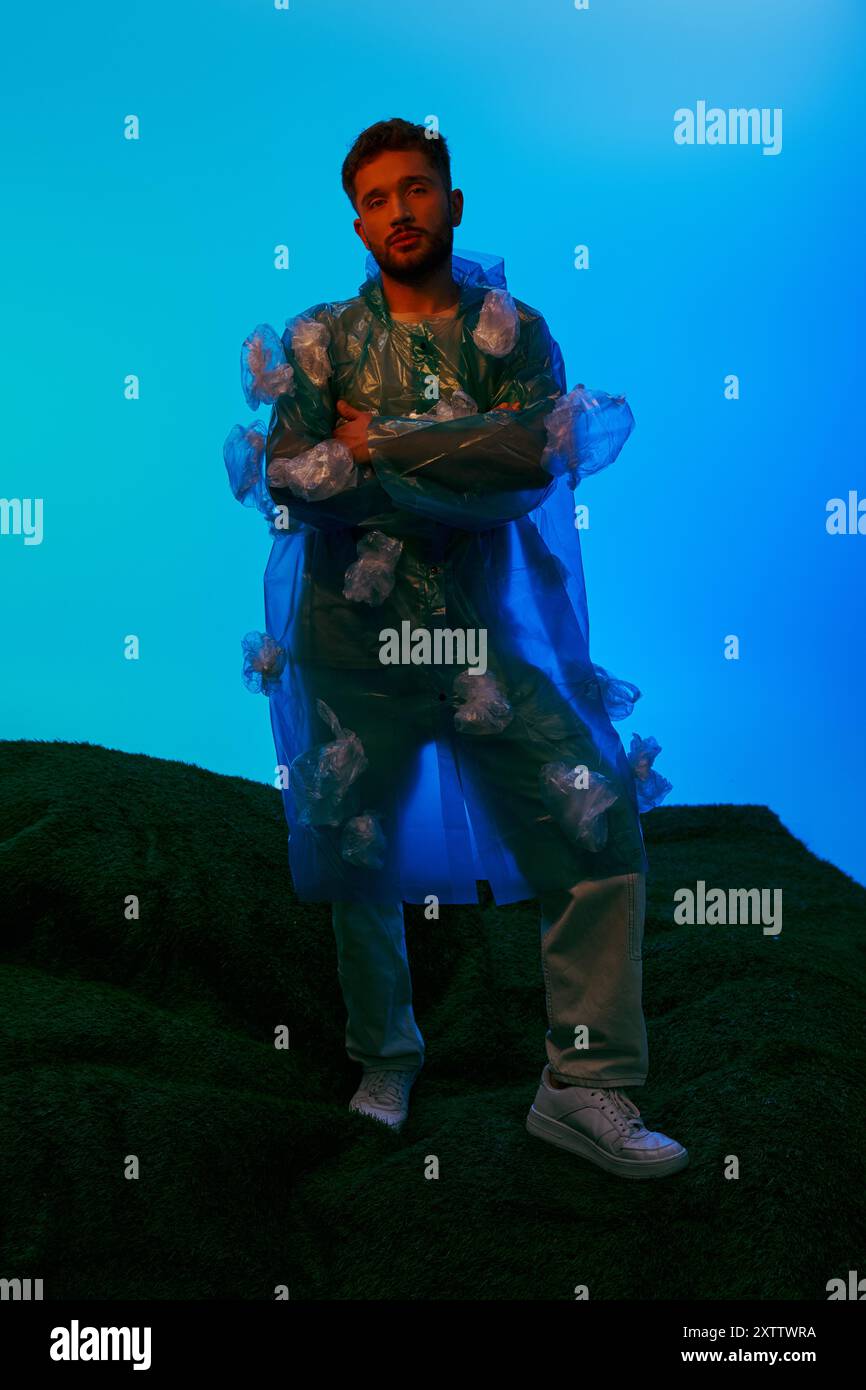 Man made of plastic pollution hi-res stock photography and images - Alamy