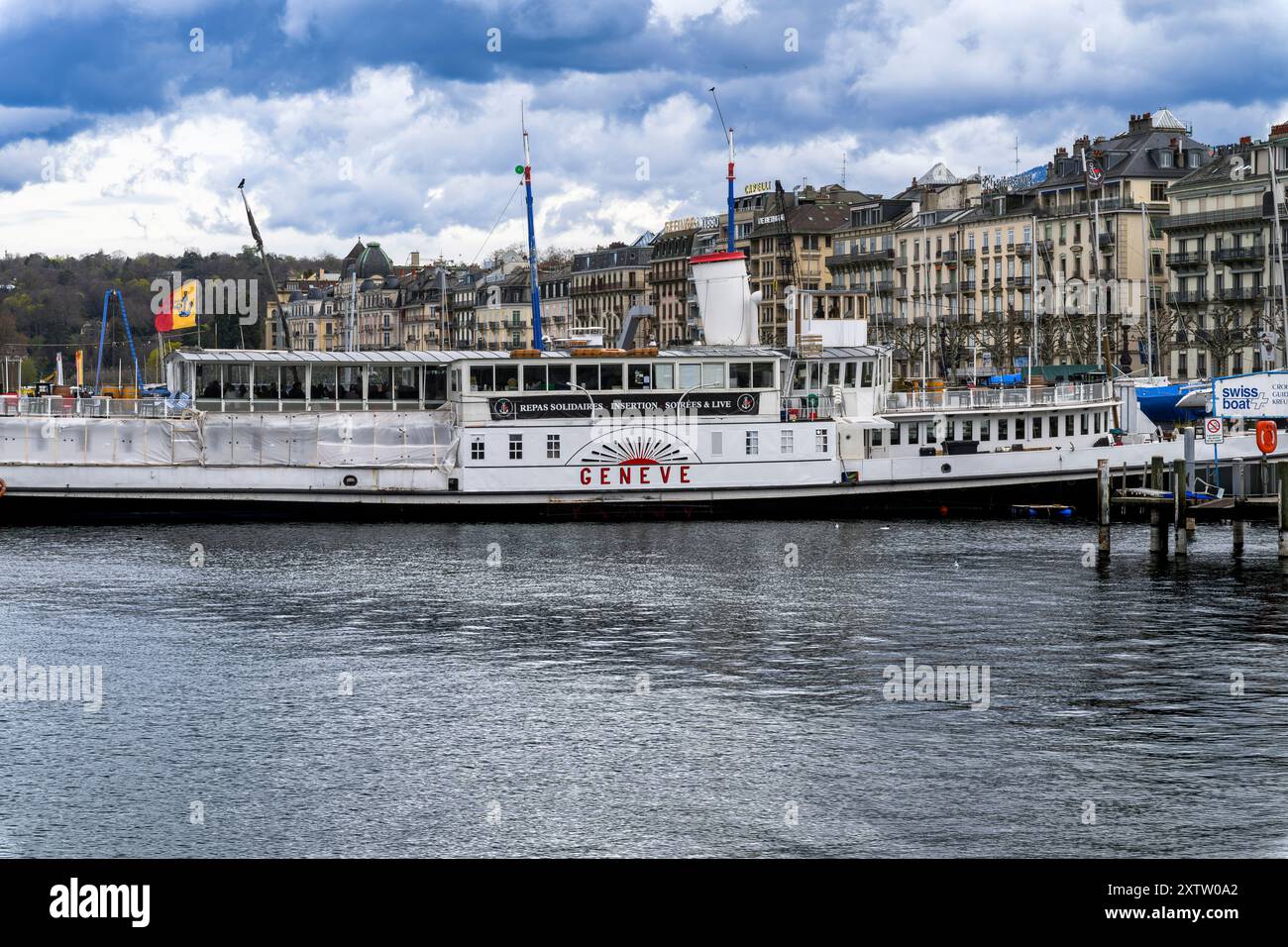 Bateau Genève is now a unique floating restaurant on lake Geneva. Part ...
