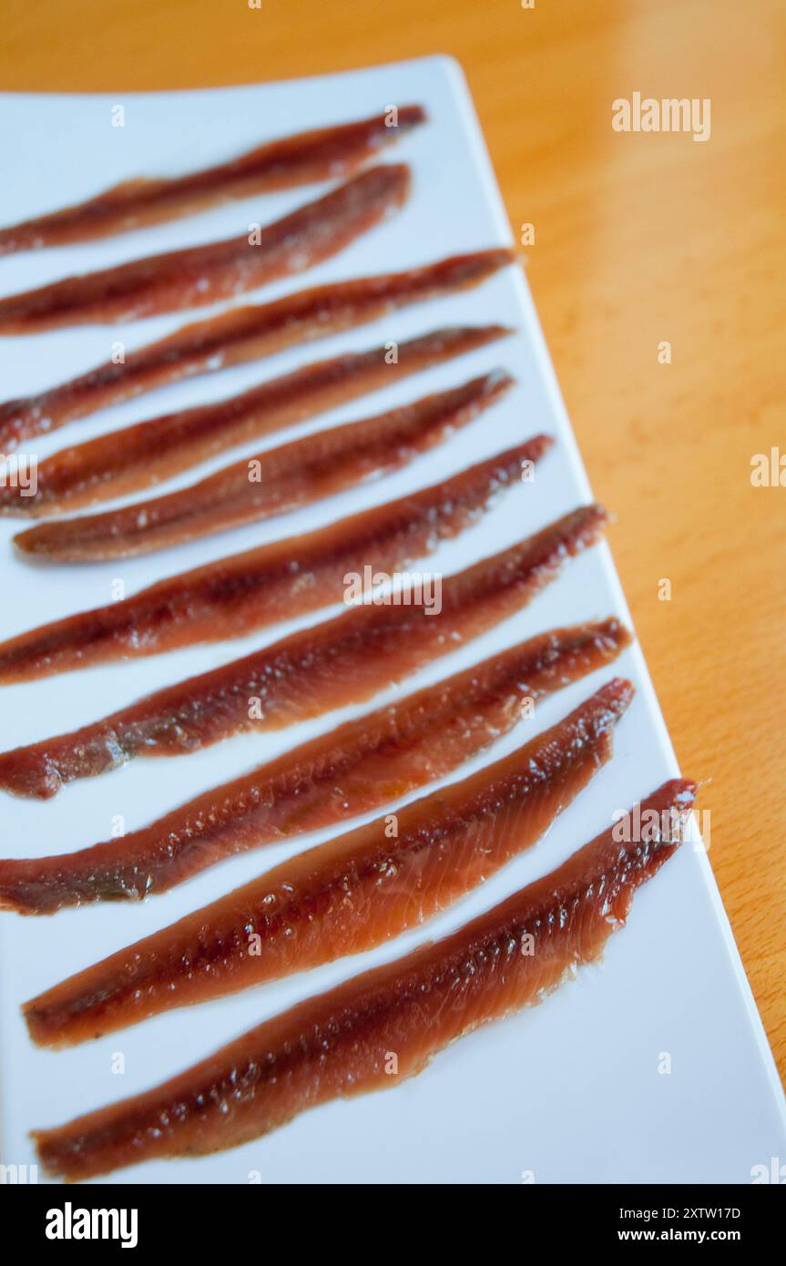Anchovy fillets. Spain Stock Photo - Alamy
