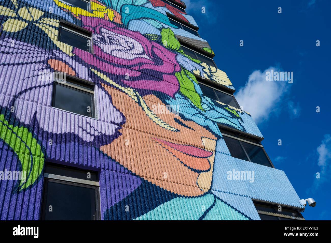 Clean Air Mural, The Bulb, Frobisher House, Southampton, Hampshire ...