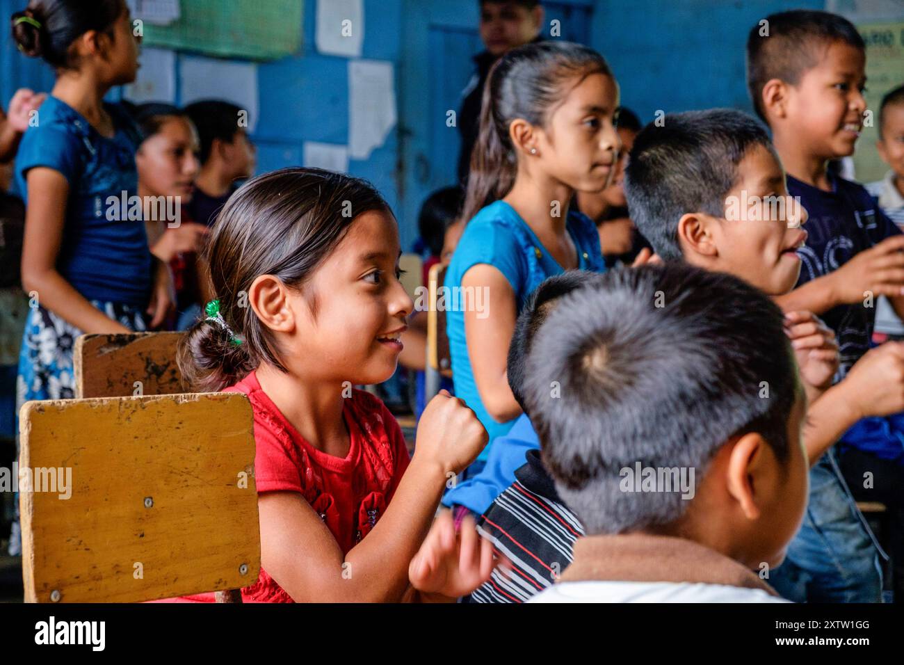 Official rural mixed school, La Taña, Quiche, Republic of Guatemala ...