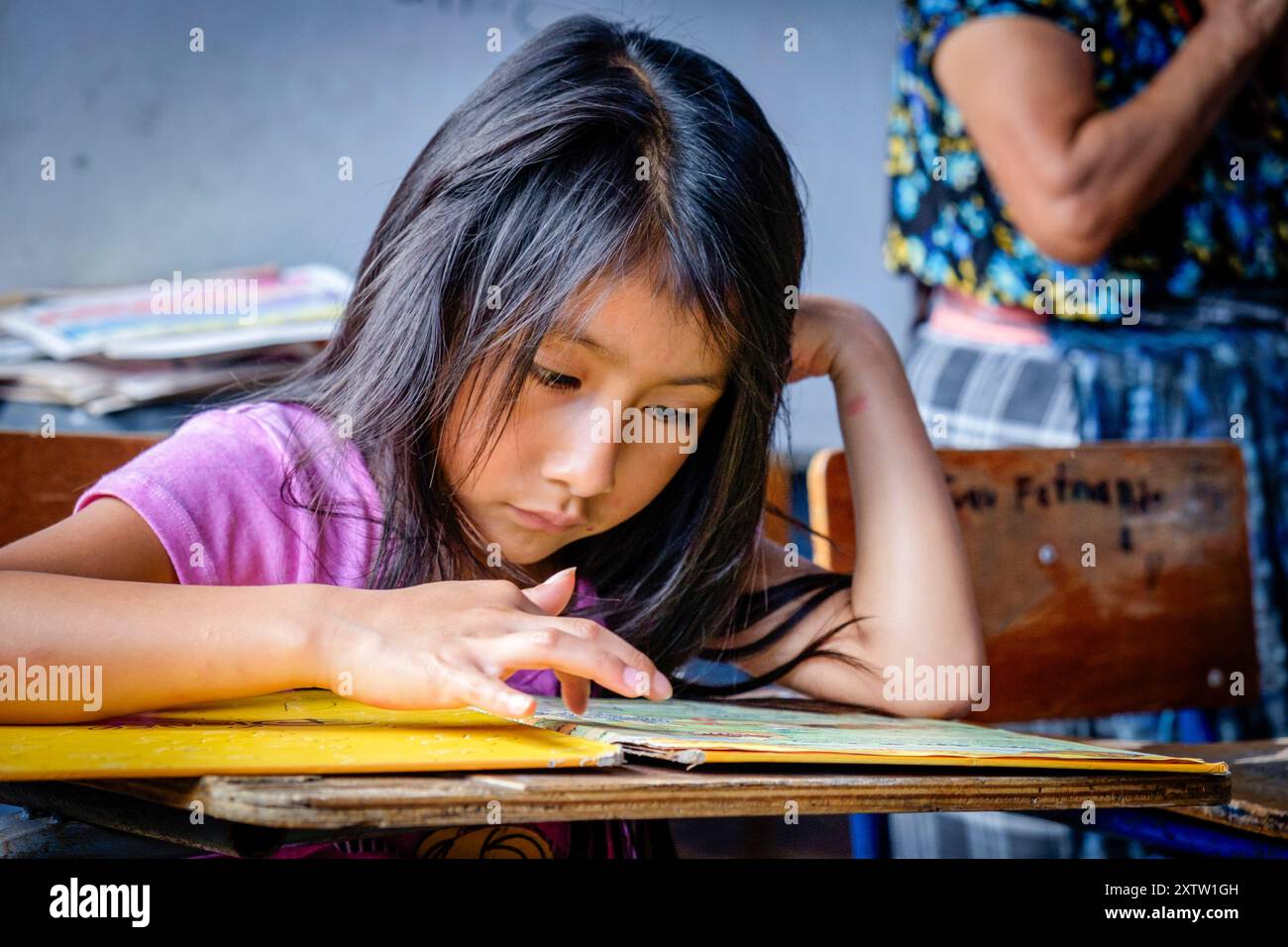 Official rural mixed school, La Taña, Quiche, Republic of Guatemala ...