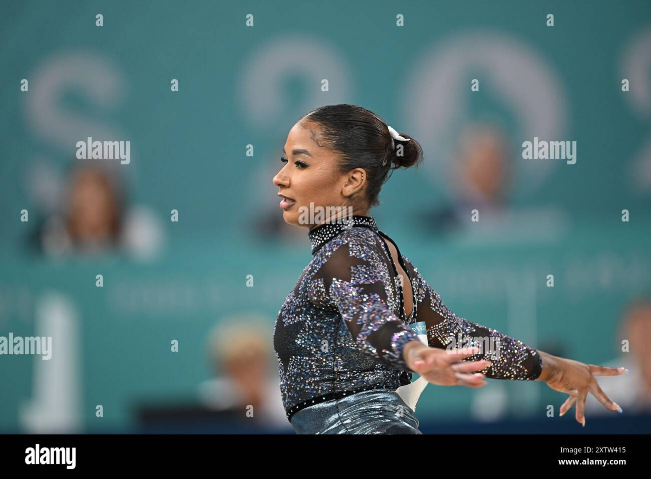 PARIS, FRANCE-28 July 2024: Jordan Chiles of USA during the Artistic ...