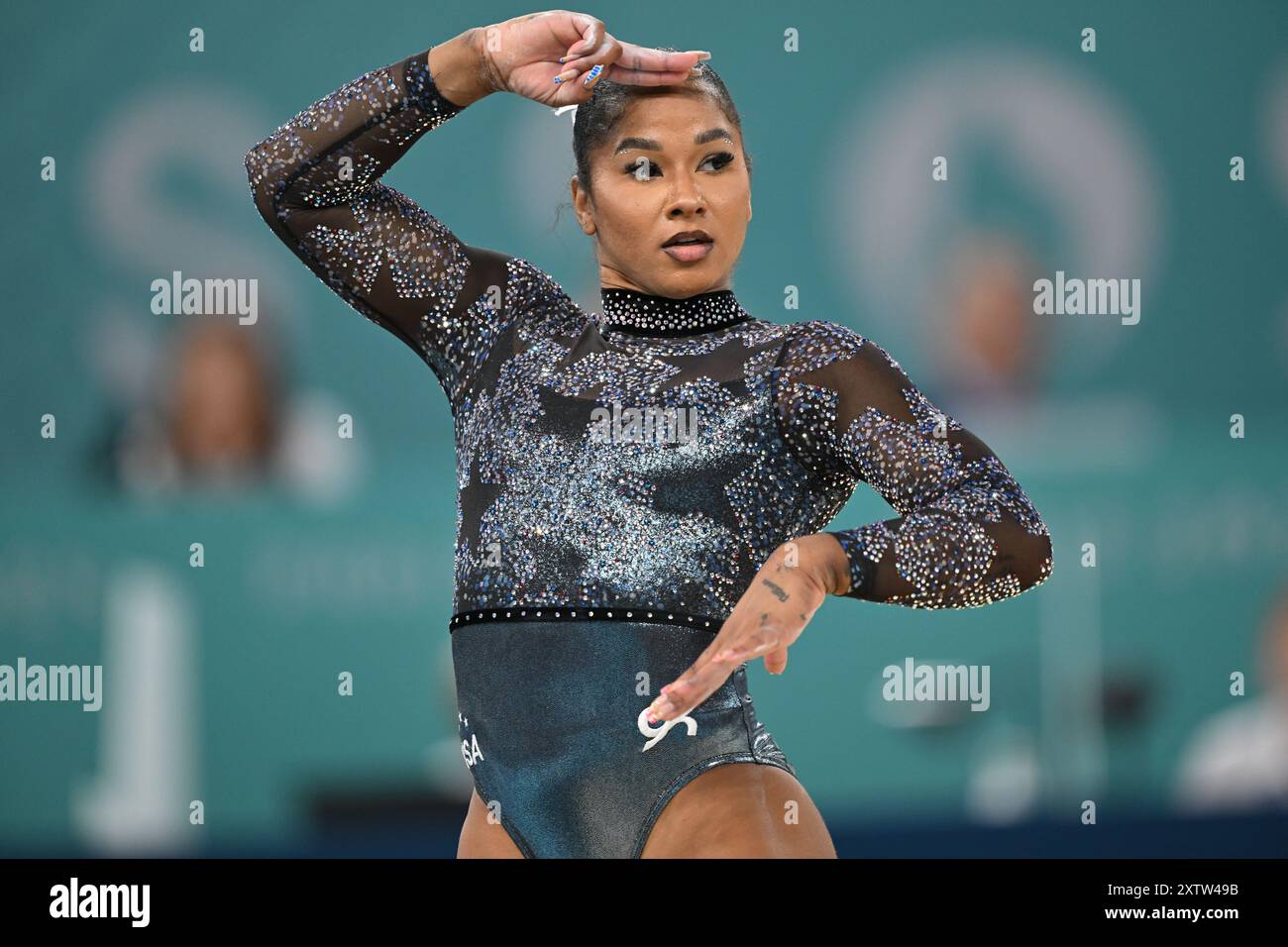 PARIS, FRANCE-28 July 2024: Jordan Chiles of USA during the Artistic ...