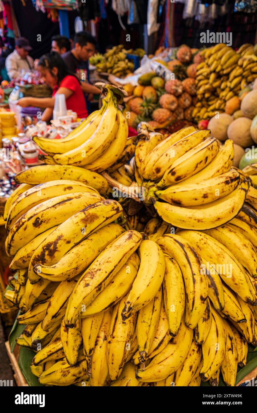 bananas, Traditional market, Chichicastenango, Quiché, Guatemala ...