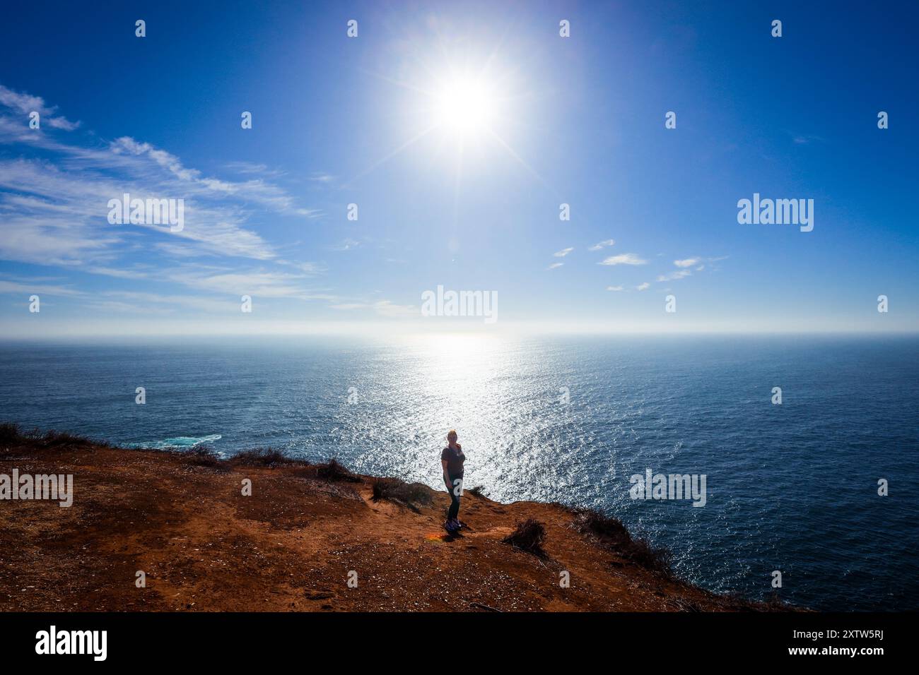 Beautiful Cliffs with the Blue Ocean Water in Vina Del Mar, Chile Stock ...