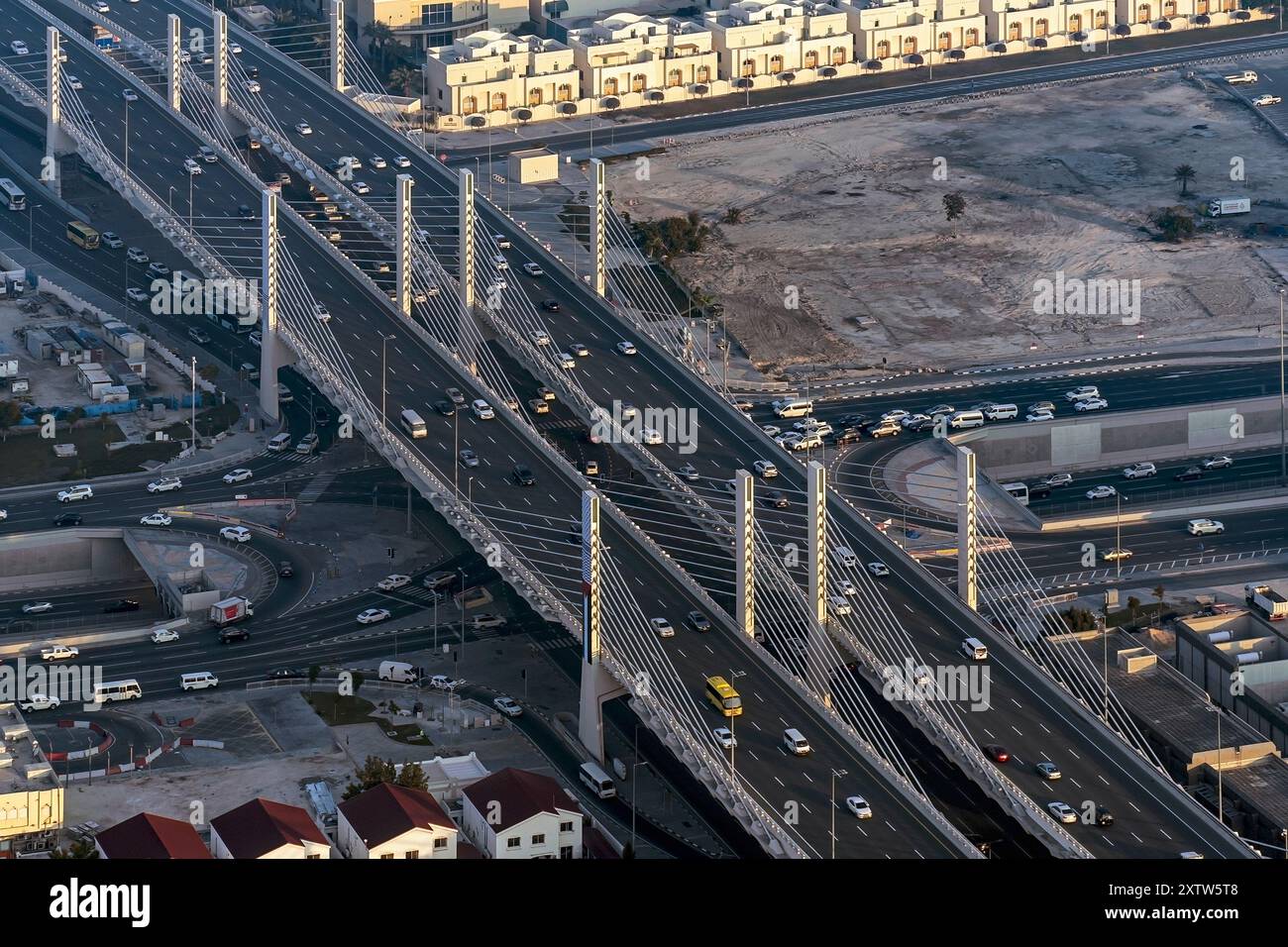 Doha, Qatar - August 10, 2024: Sabah Al - Ahmad Corridor Salwa Road ...