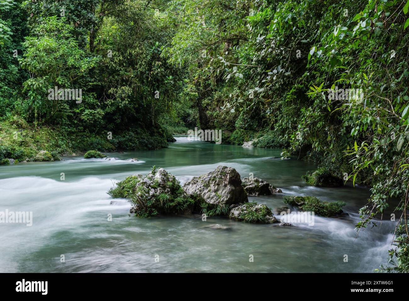 Cuatro Chorros River, Lancetillo, La Parroquia, Reyna area, Quiche ...