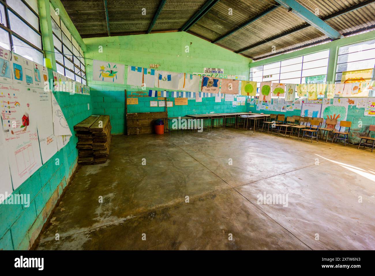 Public school, Sanuch village, Lancetillo, La Parroquia, Reyna area ...