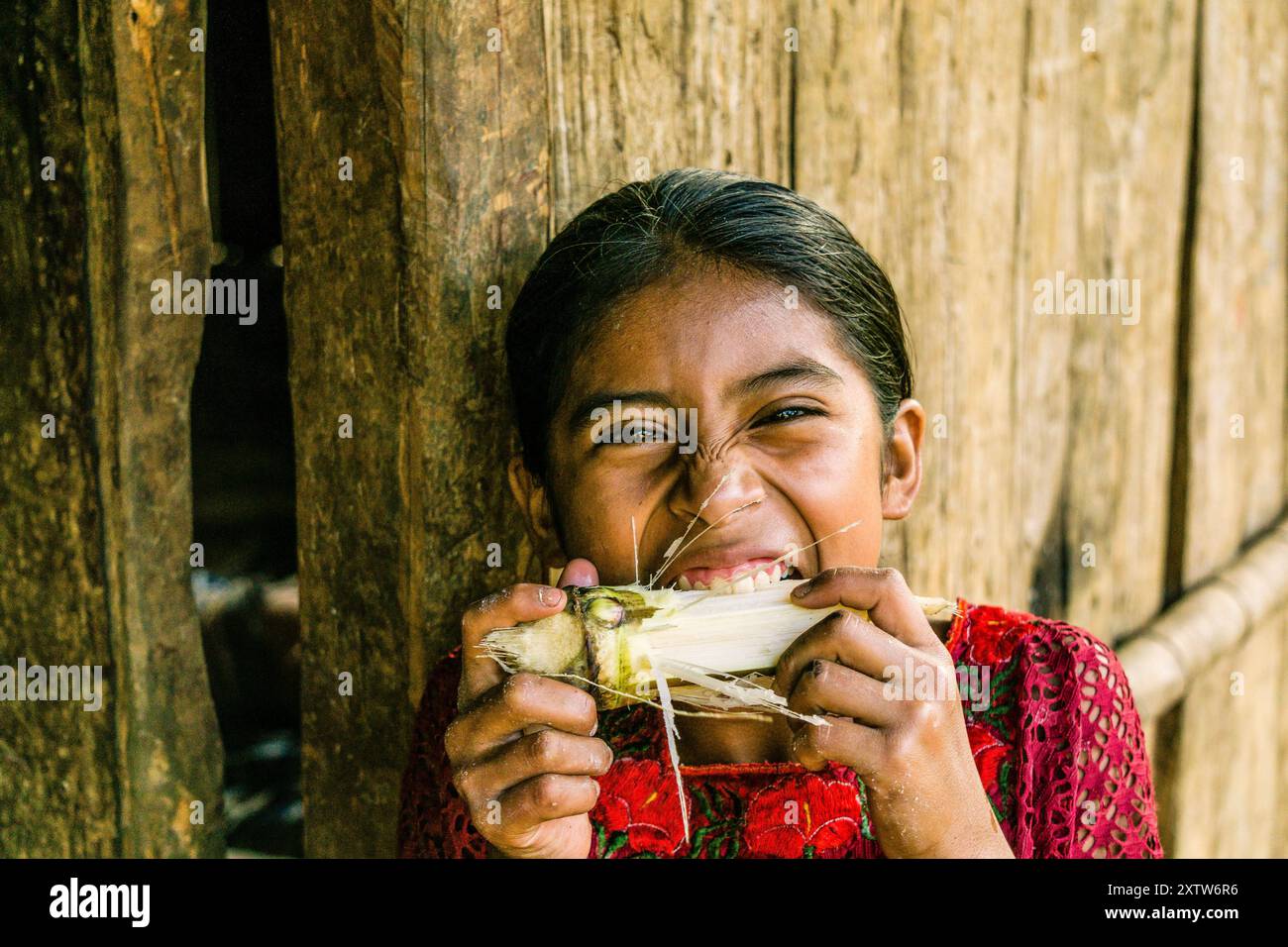 Quiché girl laughing, Sanuch village, Lancetillo, La Parroquia, Reyna ...
