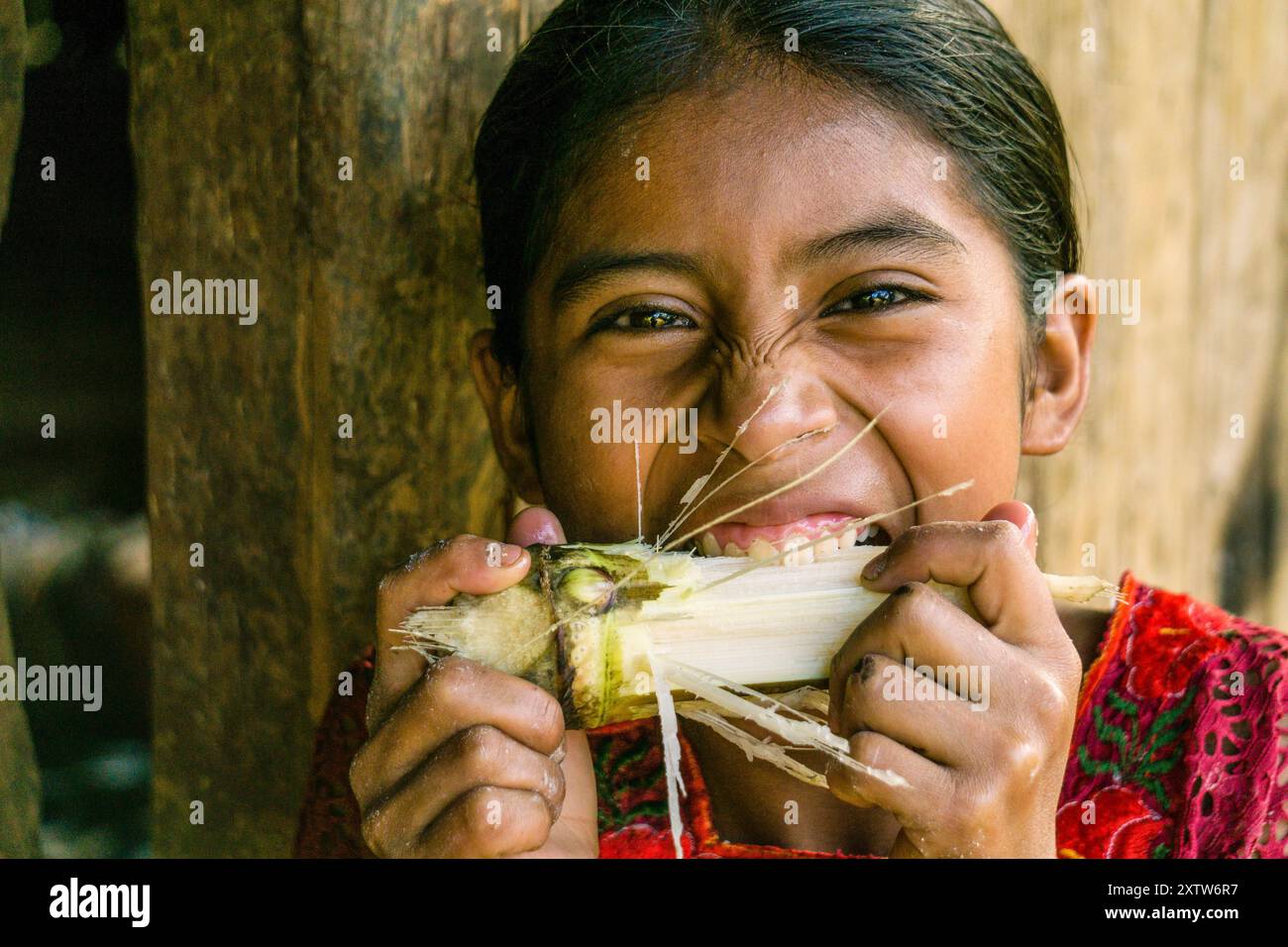 Quiché girl laughing, Sanuch village, Lancetillo, La Parroquia, Reyna ...