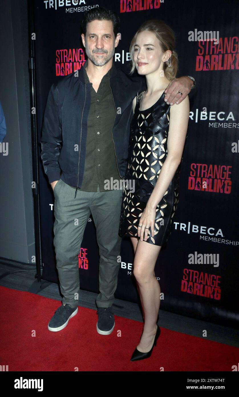 New York, NY, USA. 15th Aug, 2024. JT Mollner and Willa Fitzgerald at ...