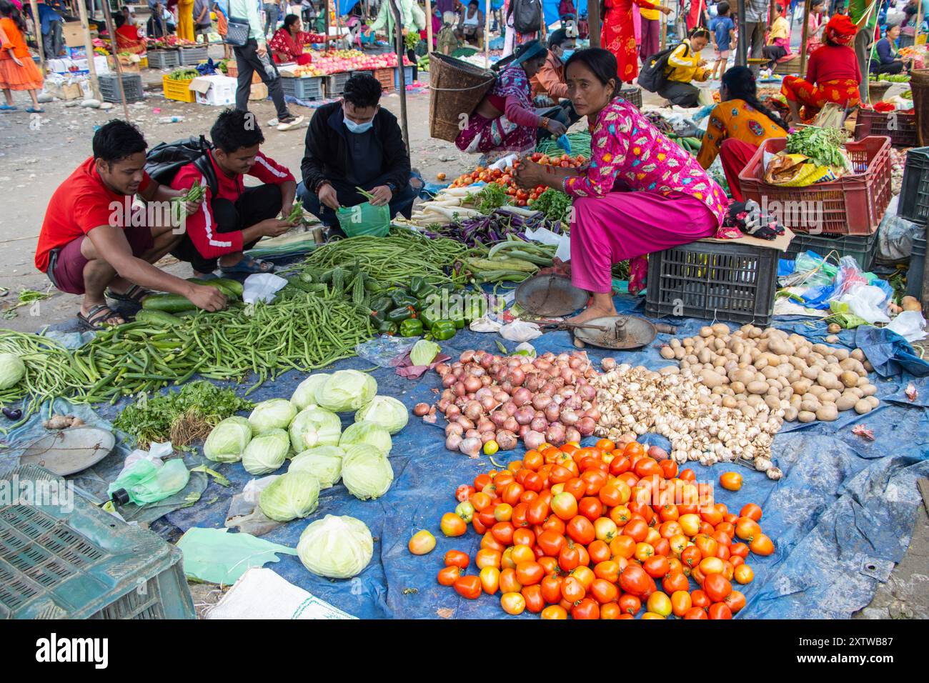 Vegetable trading in nepal hi-res stock photography and images - Alamy