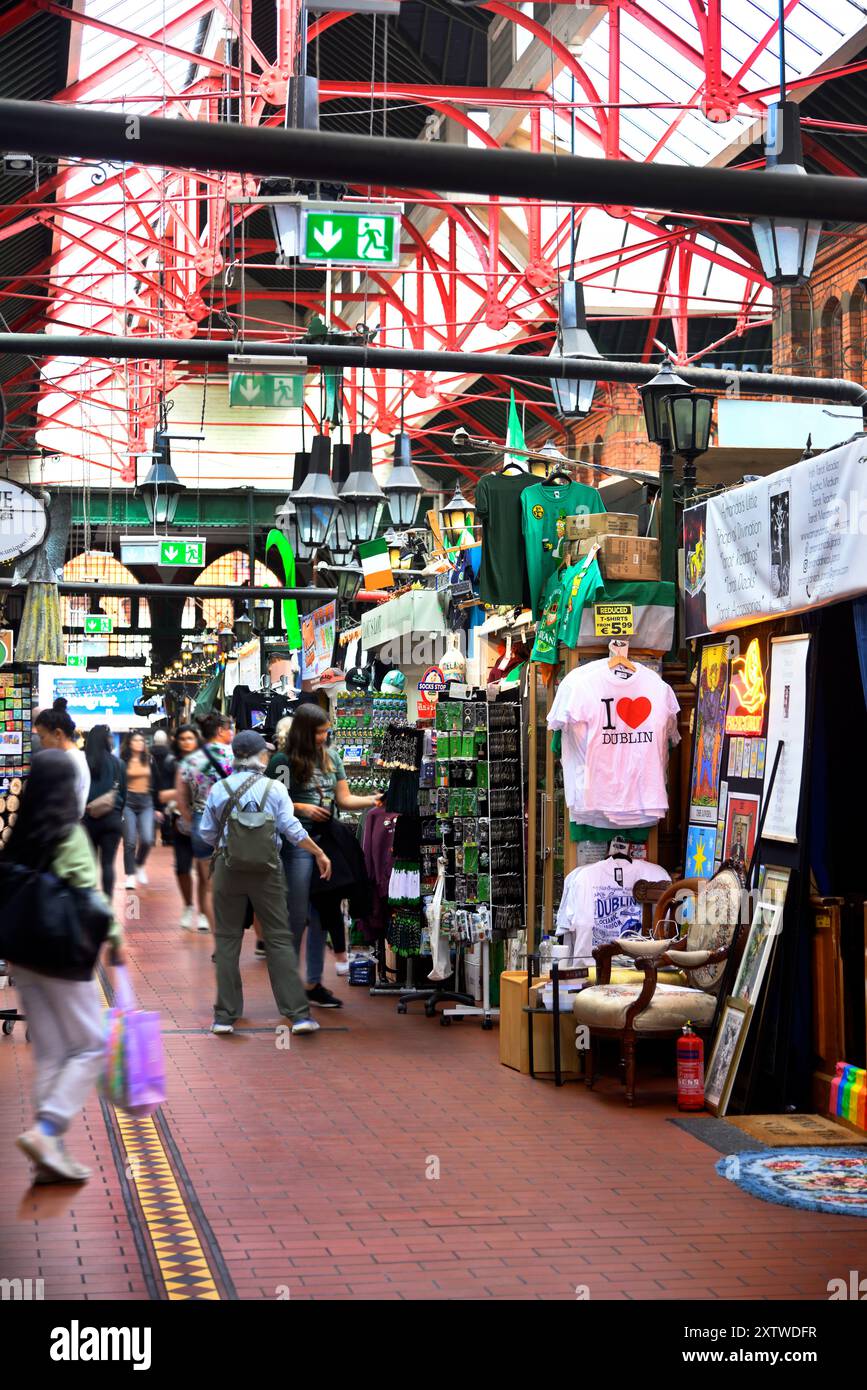 Dublin indoor market Stock Photo - Alamy