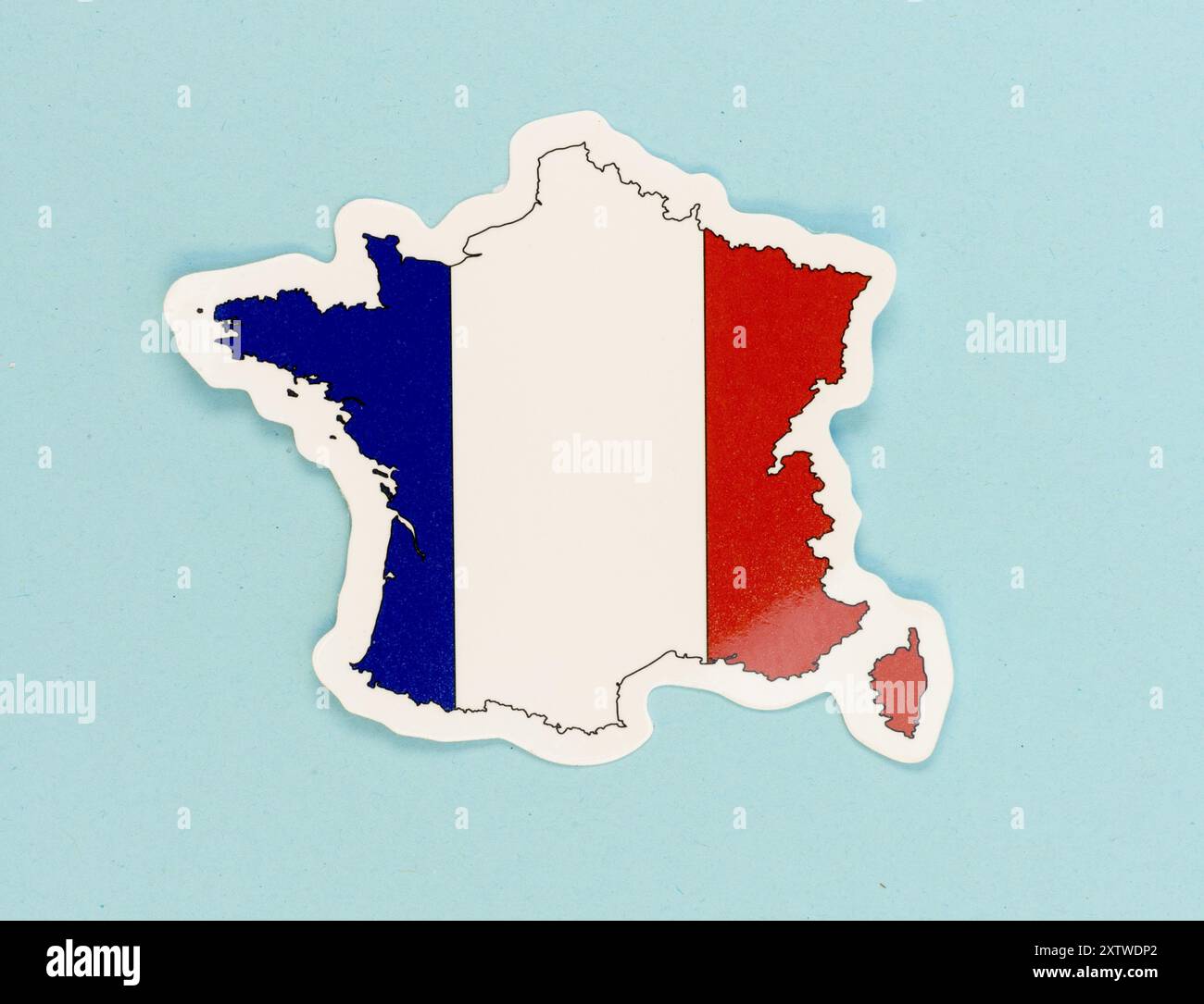 France flag map hi-res stock photography and images - Alamy