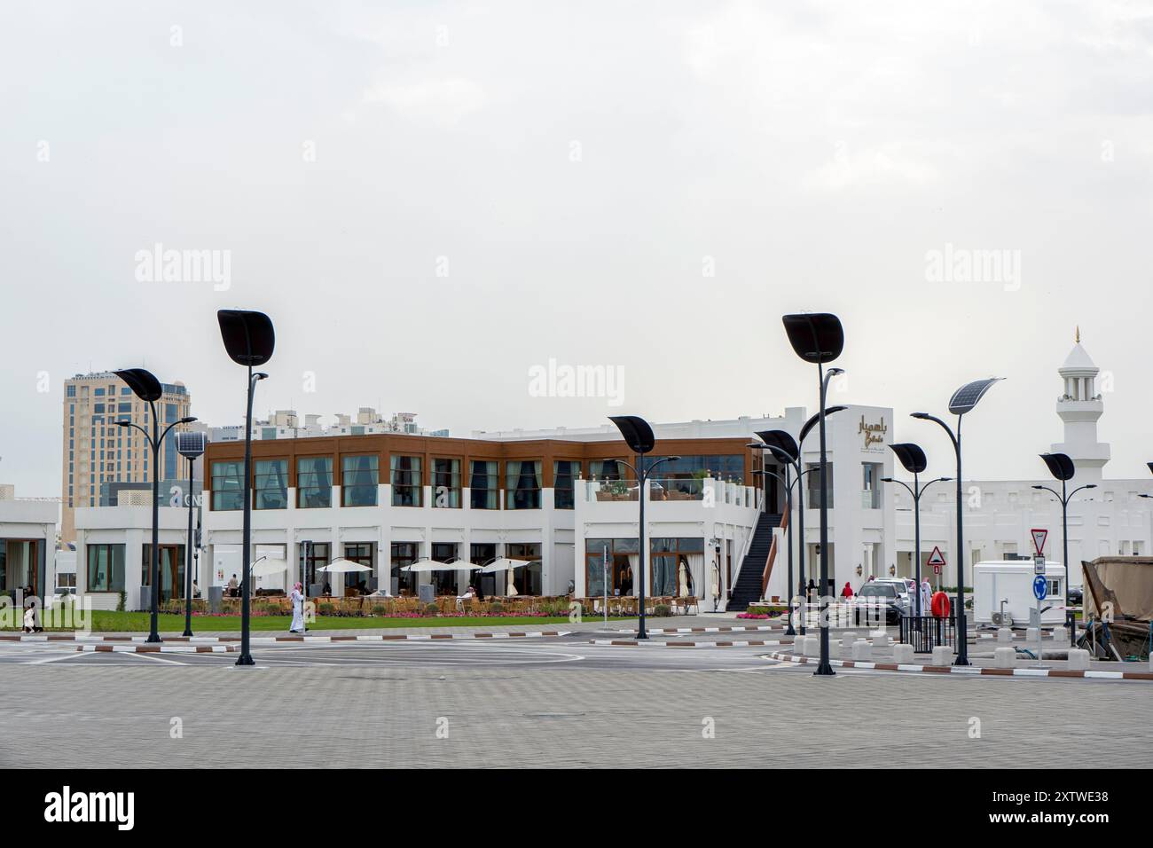 Belhambar Qatari Restaurant Doha Corniche Qatar Stock Photo - Alamy