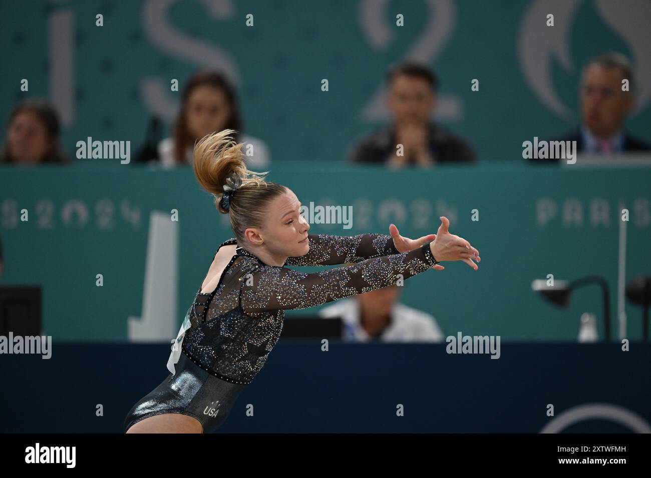 PARIS, FRANCE-28 July 2024: Jade Carey of USA during the Artistic ...