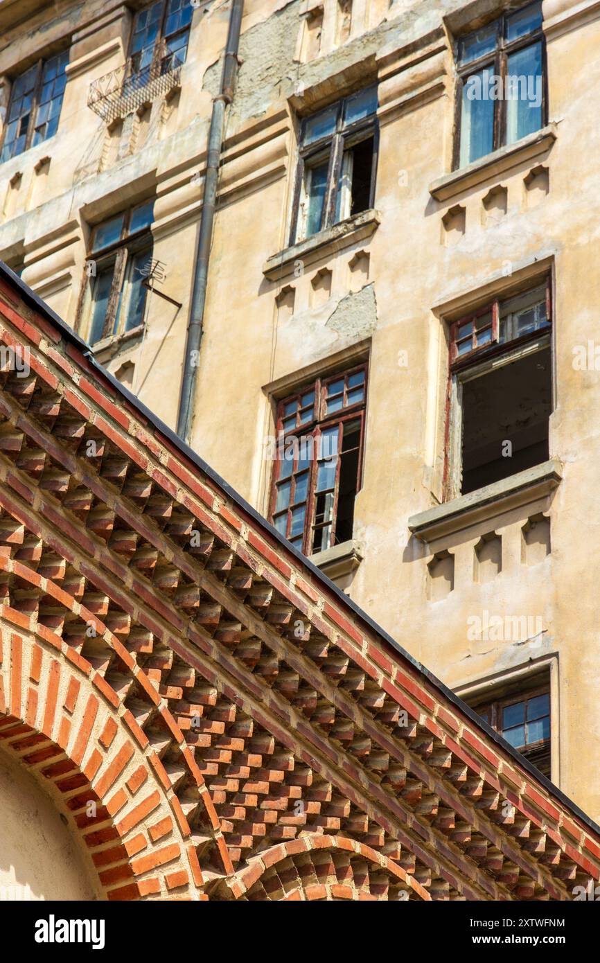 contrasting architecture Bucharest Romania Stock Photo - Alamy