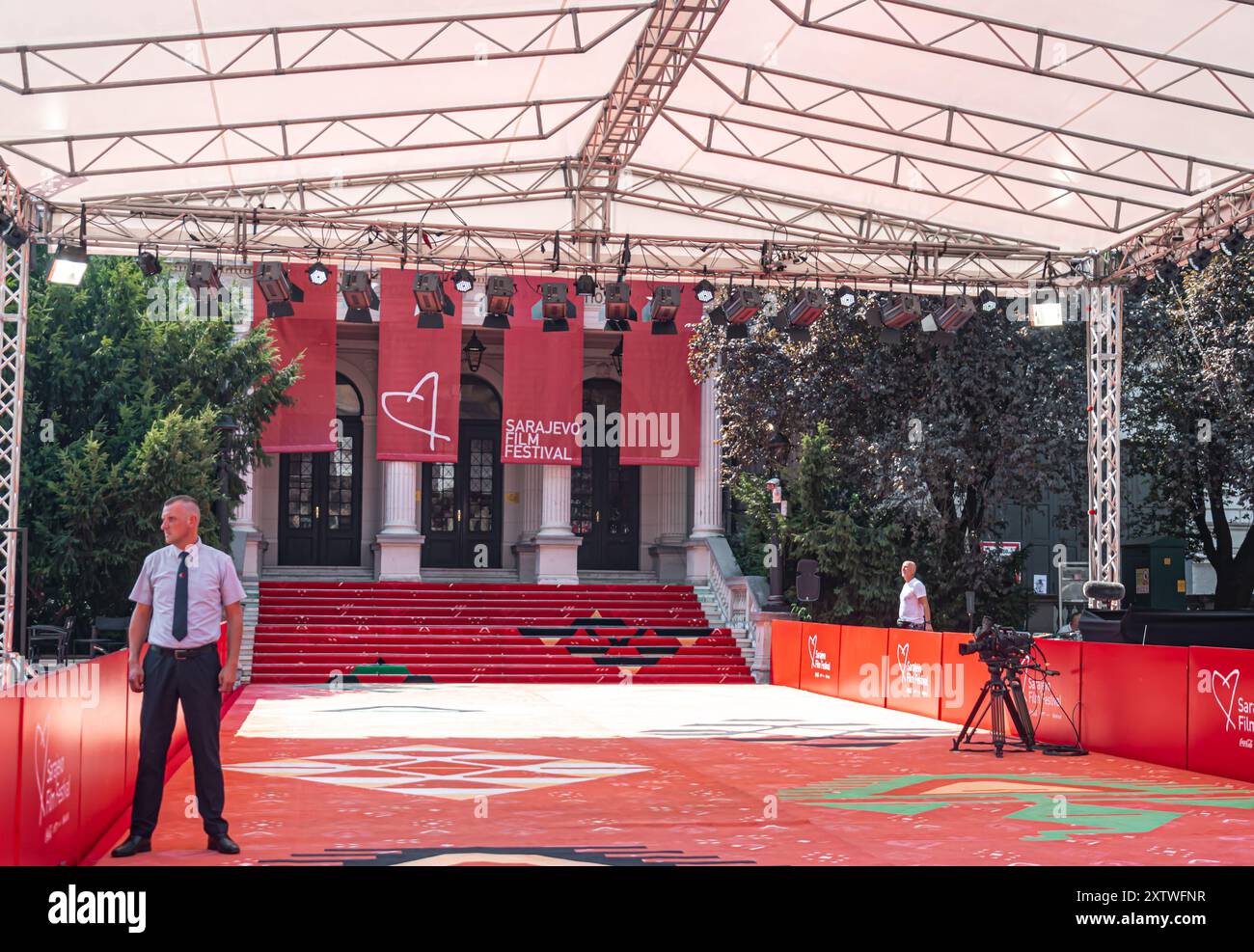 A Bosnian rug was installed for Sarajevo FIlm Festival 2024 Stock Photo ...