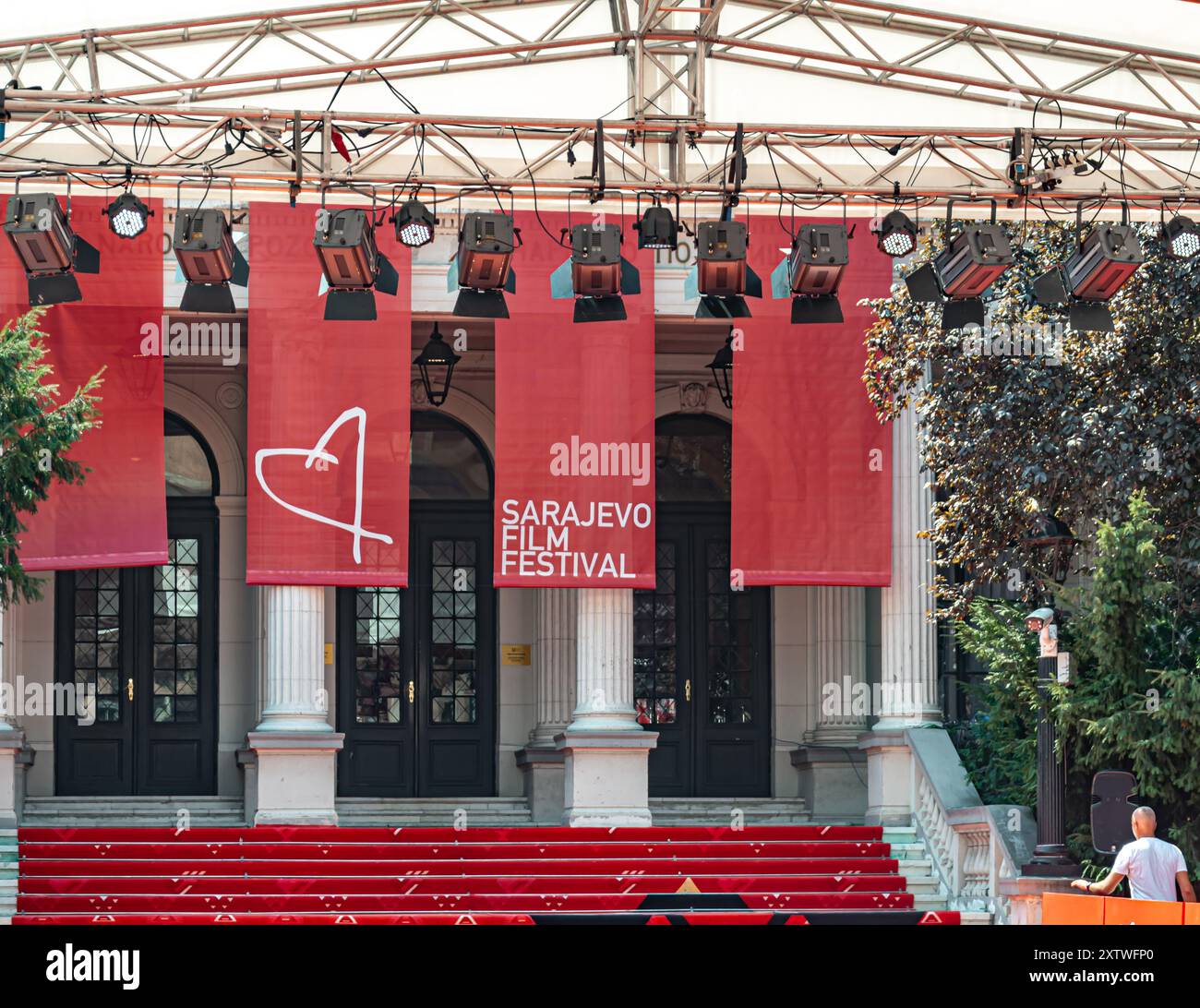 A Bosnian rug was installed for Sarajevo FIlm Festival 2024 Stock Photo ...