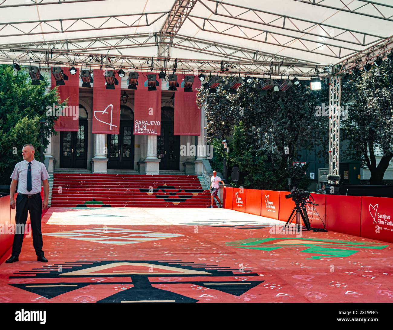 A Bosnian rug was installed for Sarajevo FIlm Festival 2024 Stock Photo ...