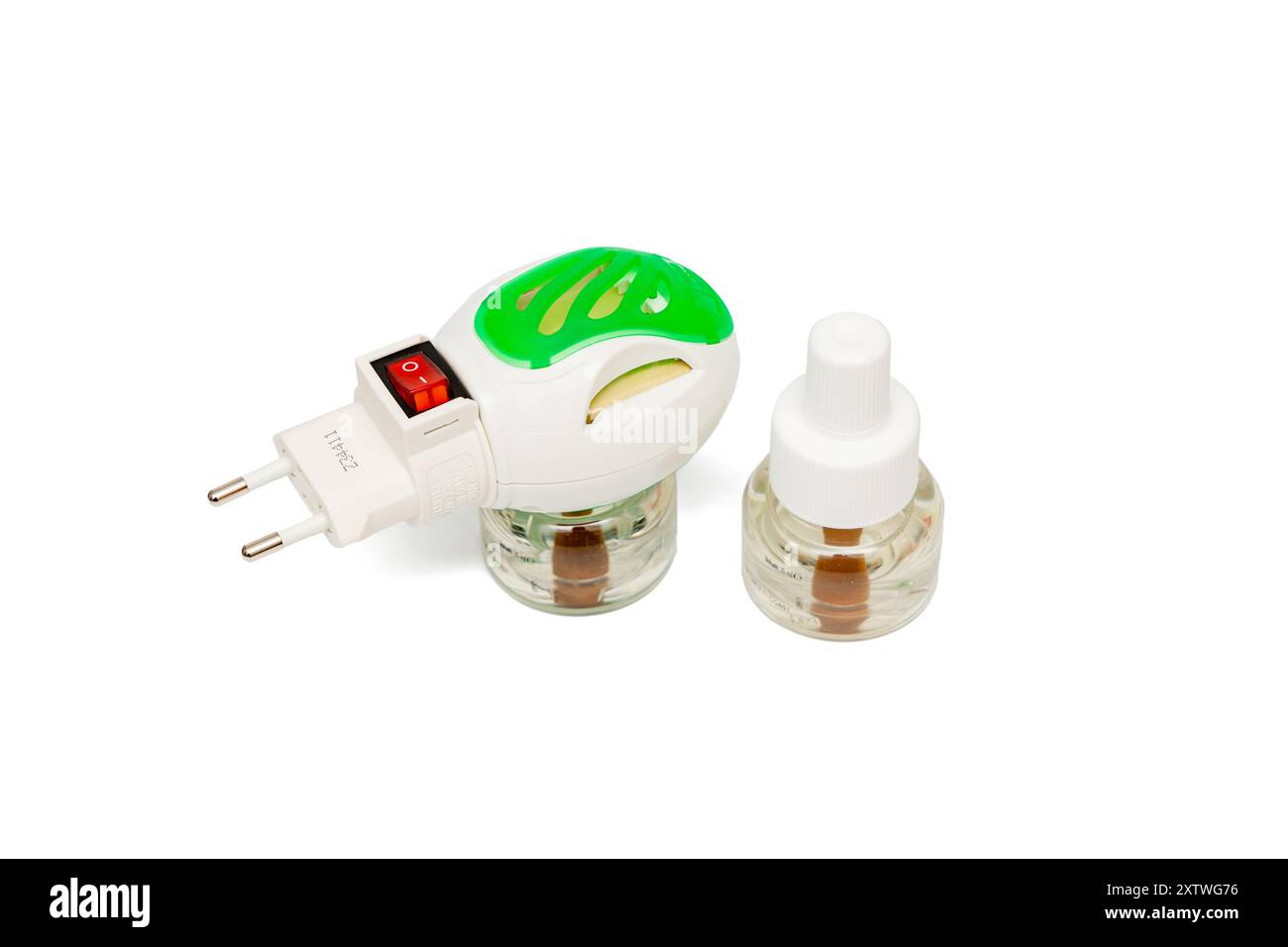 Germany Berlin August 15, 2024. Green and white electric insect ...