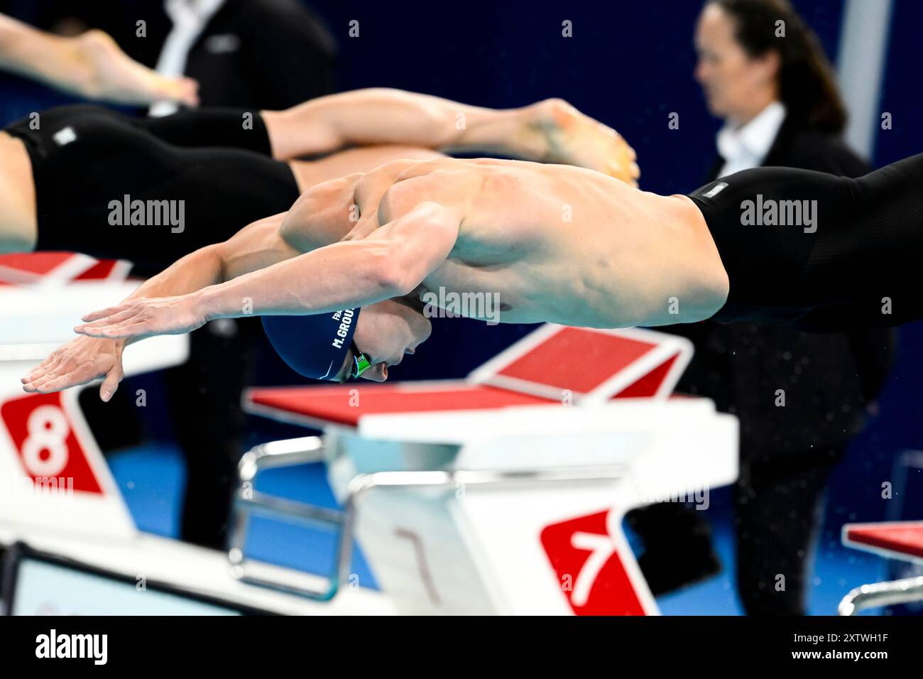 Maxime Grousset of France competes in the swimming 100m Butterfly Men ...