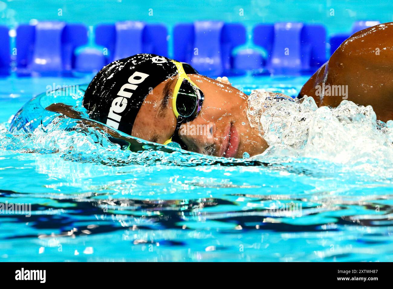 Sara Curtis of Italy warms up before the swimming 50m Freestyle Women ...