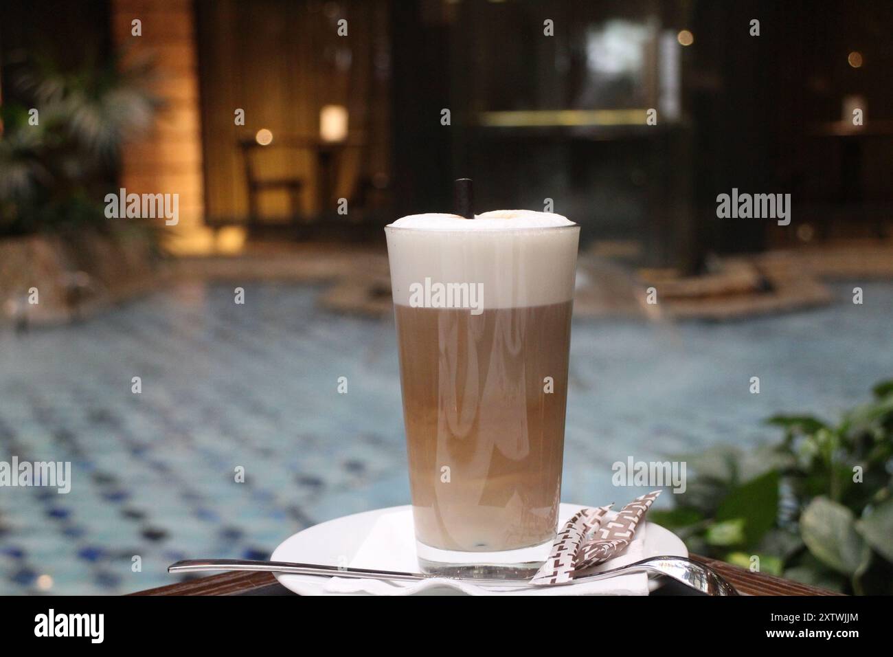 Espresso macchiato in Munich, Germany Stock Photo - Alamy