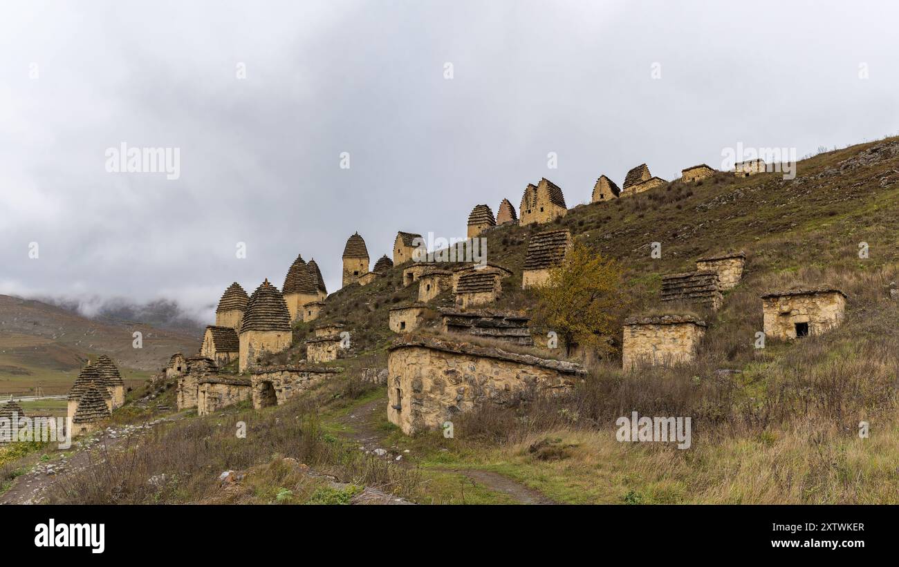 Panorama of the City of the Dead (North Ossetia). Caucasus. Russia ...