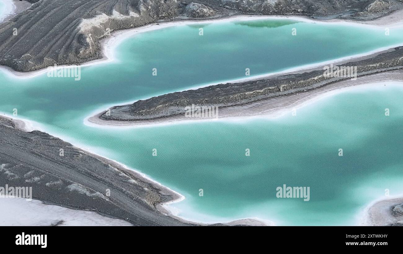 Haixi, China. 16th Aug, 2024. Dasaidan Emerald Lake is in Haixi ...