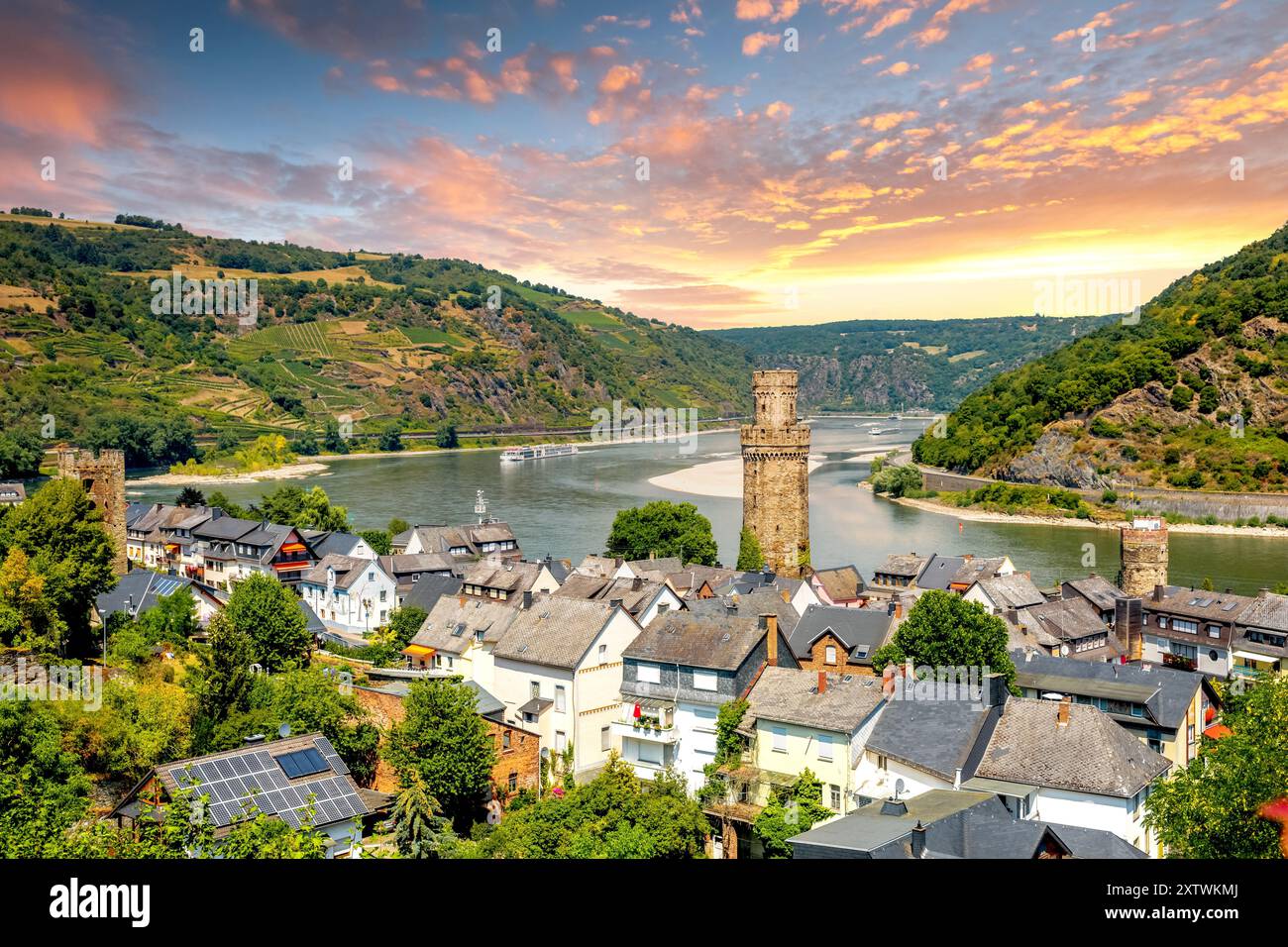 Oberwesel, Middle Rhine Valley, Germany Stock Photo - Alamy