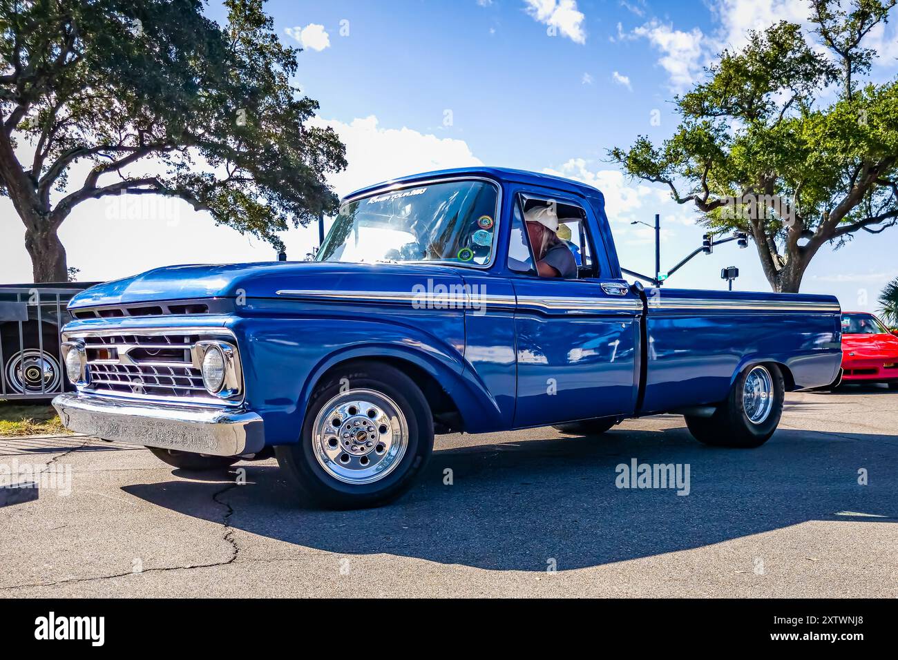 Gulfport, MS - October 02, 2023: Low perspective front corner view of a ...