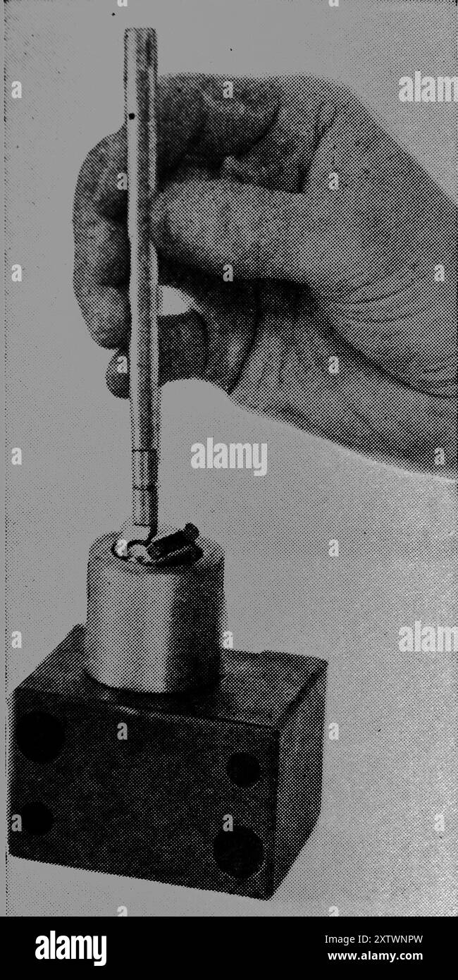 The method for using an inside micrometer. This photograph is from a ...
