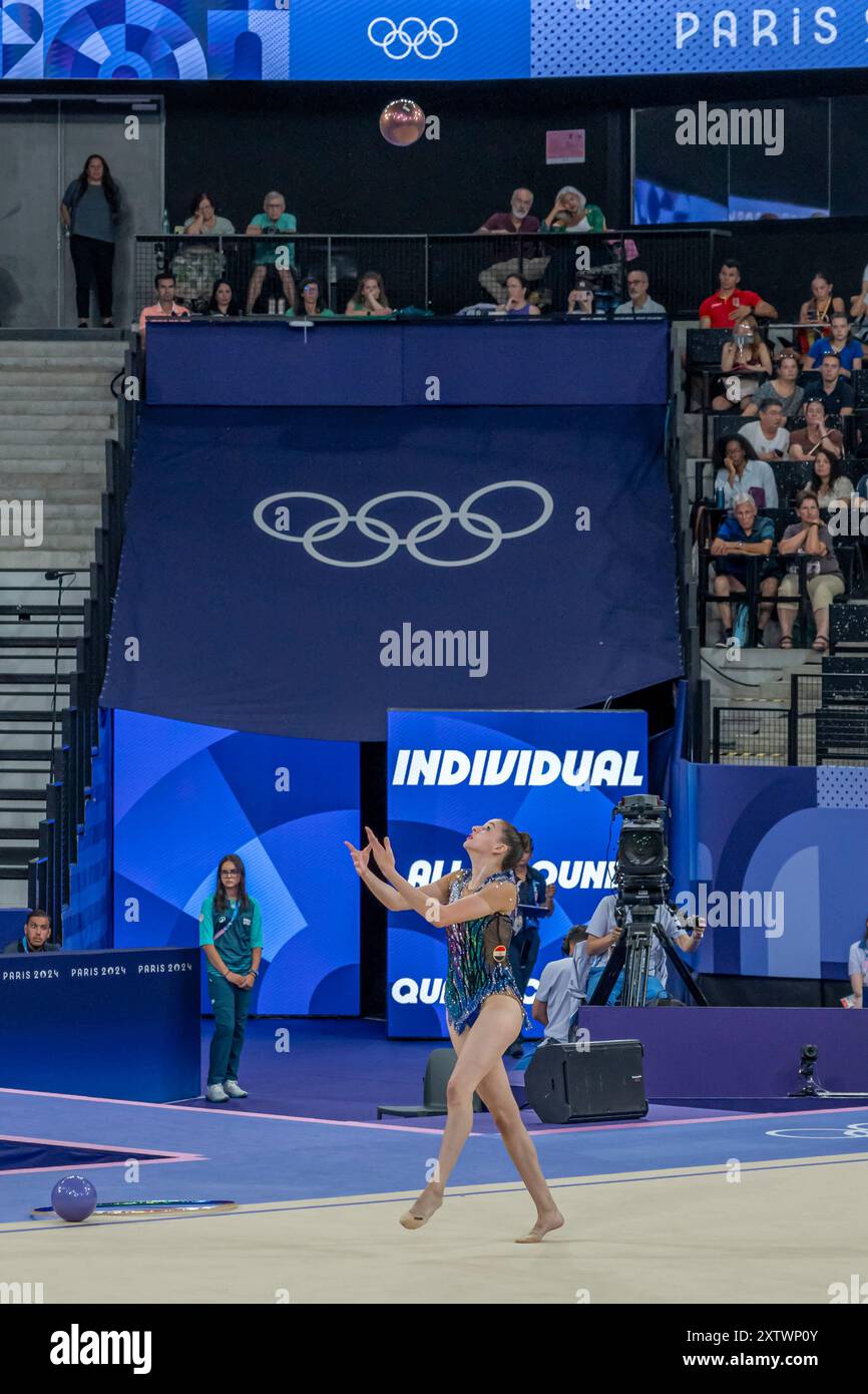 Paris, France - 08 08 2024: Olympic Games Paris 2024. View of wommen's ...