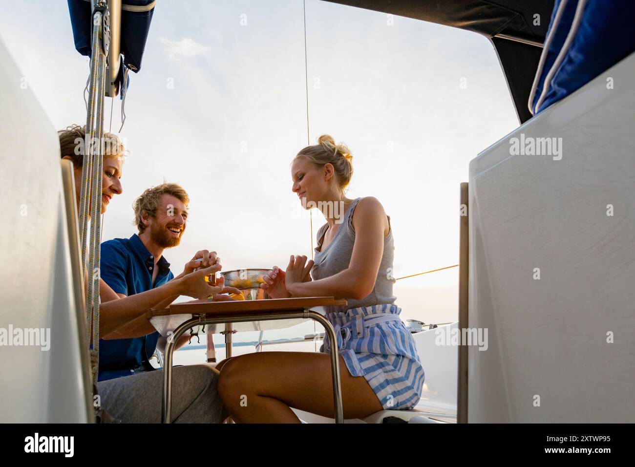 Together on a boat hi-res stock photography and images - Alamy