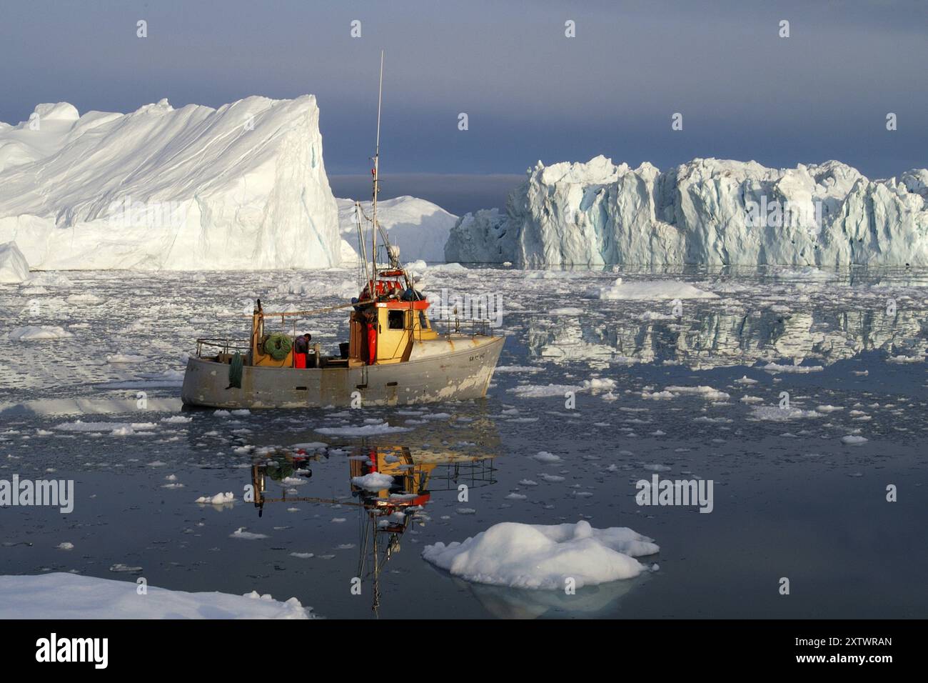 Denmark, Greenland, typical landscape, bizarre ice structure, drift ice ...