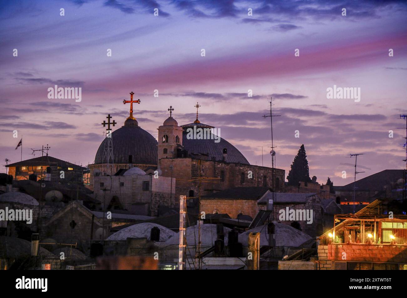 The old town of Jerusalem in the evening hours Stock Photo - Alamy