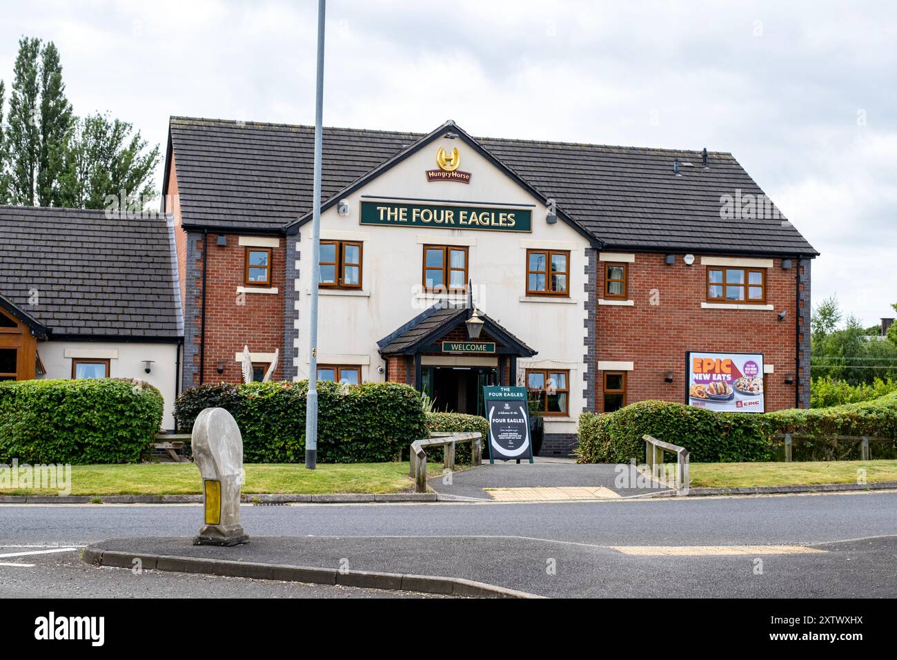 The Four Eagles pub restaurant, as part of Hungry Horse chain, in Crewe ...