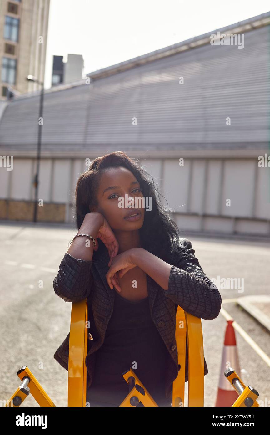 Metal barrier in an urban setting hi-res stock photography and images ...