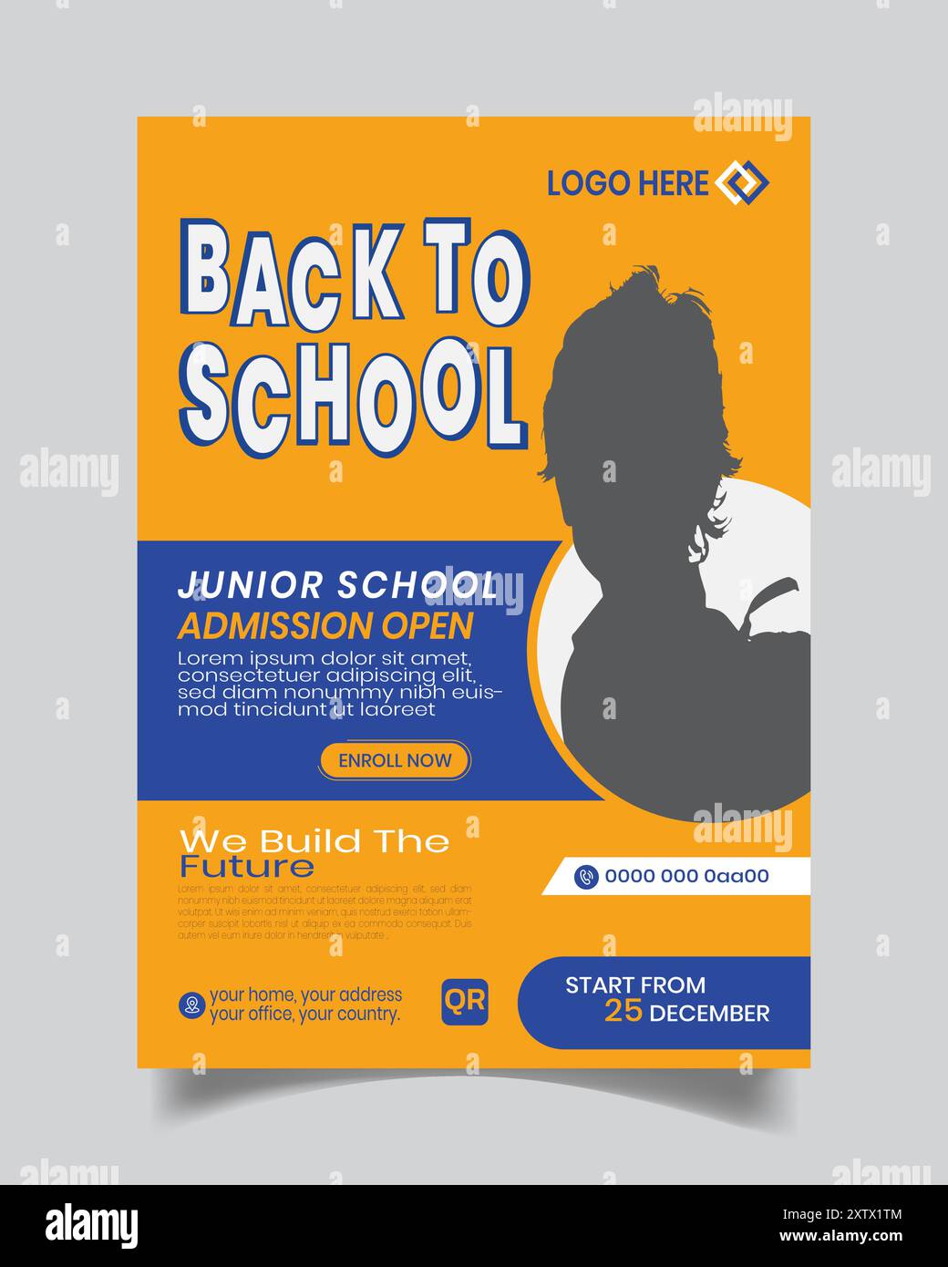 Admission brochure vector file Stock Vector Images - Alamy