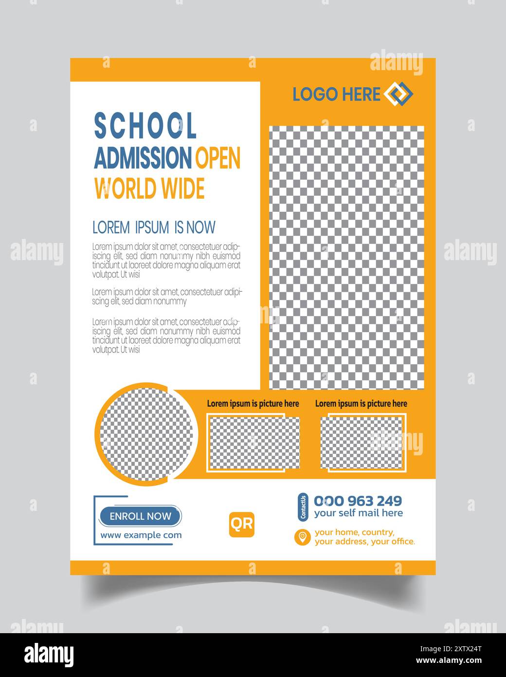Home school flyer Stock Vector Images - Alamy