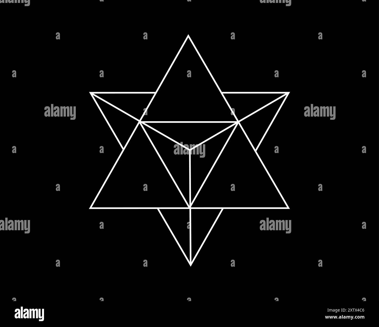 Merkaba vector isolated on white background Sacred geometry merkabah ...