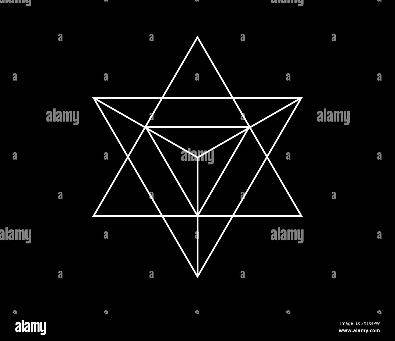 Merkaba vector isolated on white background Sacred geometry merkabah ...