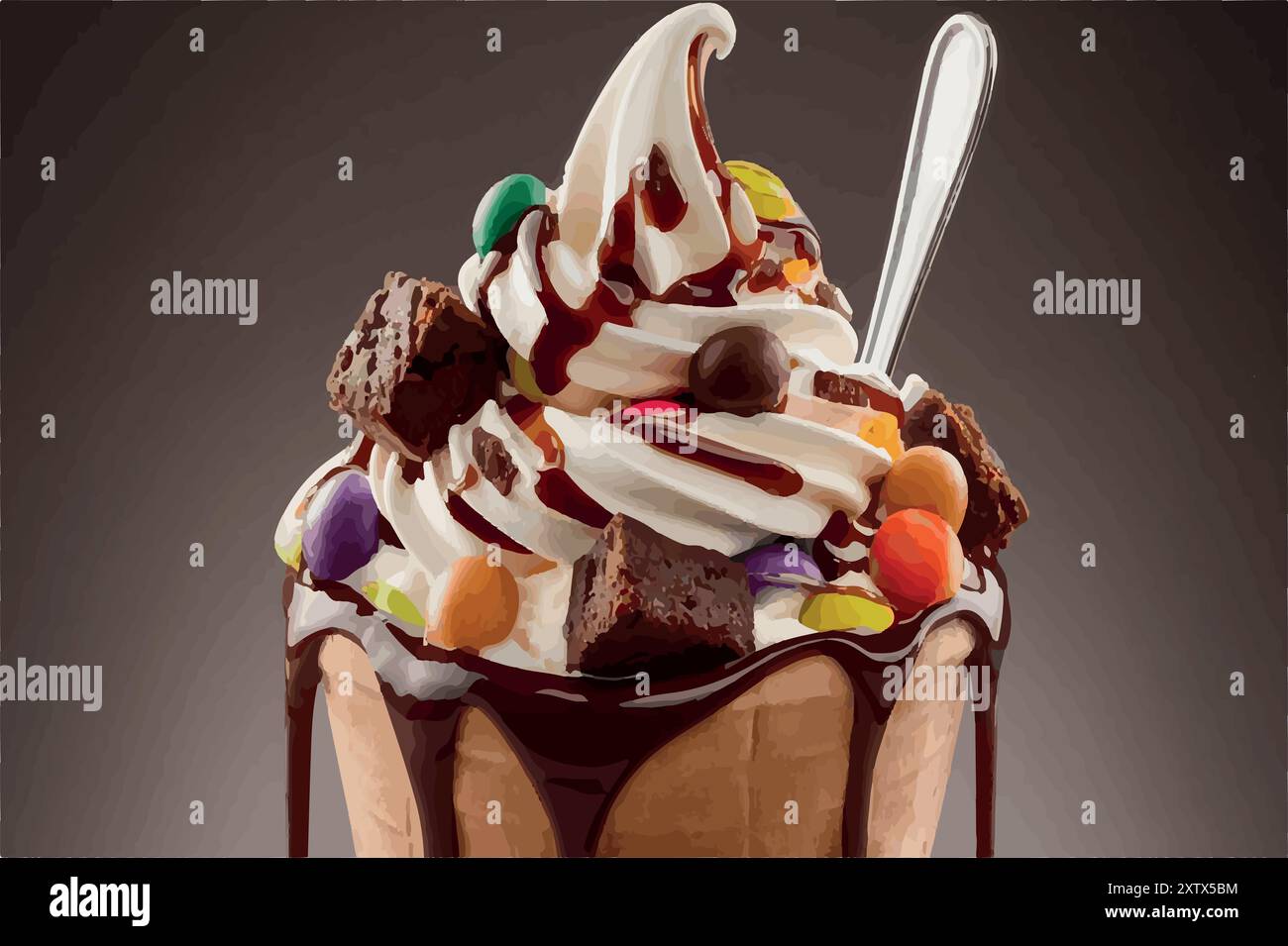 Soft serve delight in hi-res stock photography and images - Alamy