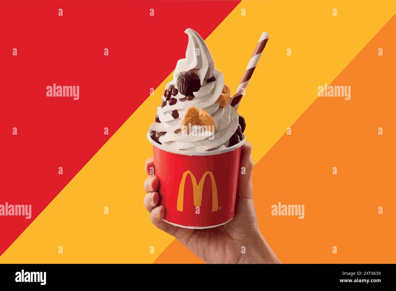 McFlurry- A Delicious Blend of Soft-Serve Ice Cream and Candy Mix-Ins ...
