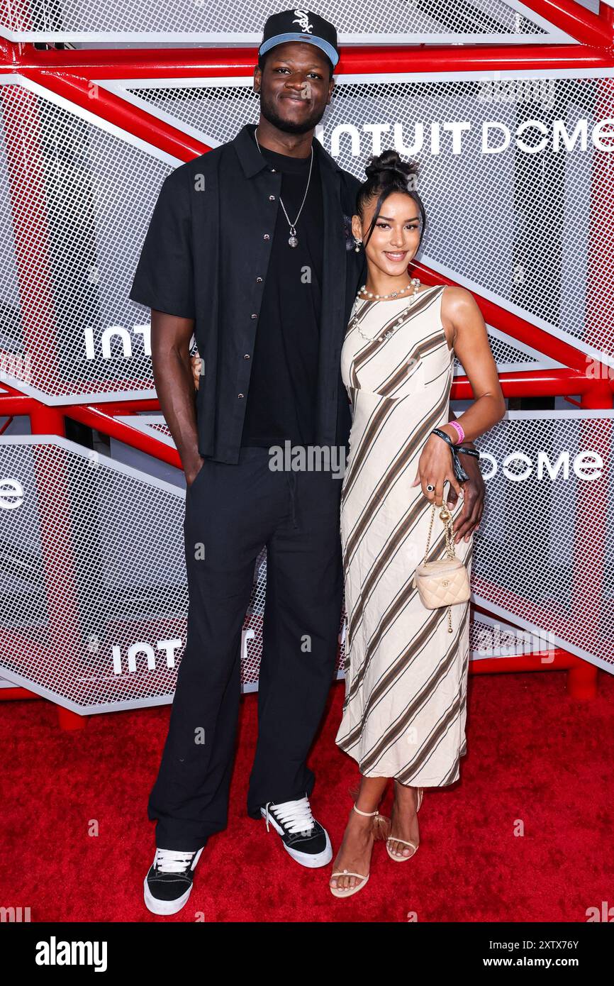 INGLEWOOD, LOS ANGELES, CALIFORNIA, USA - AUGUST 15: Mo Bamba and Ibby ...